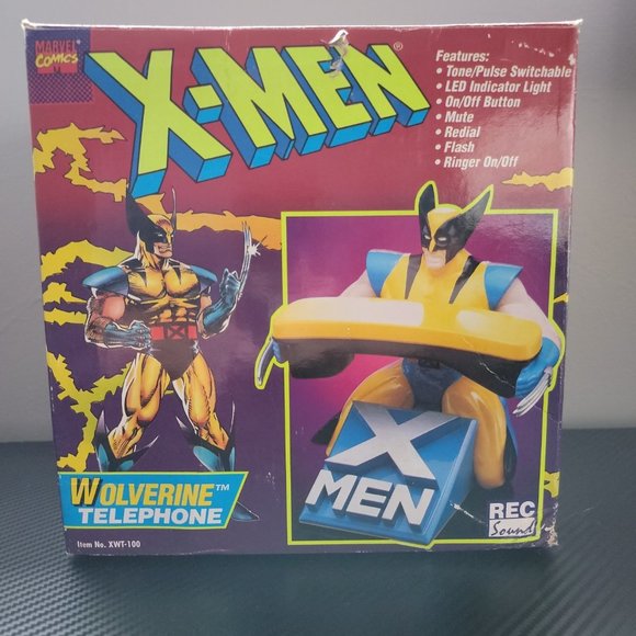 Marvel | Toys | Vtg Marvel Comics Xmen Wolverine Figure Telephone ...